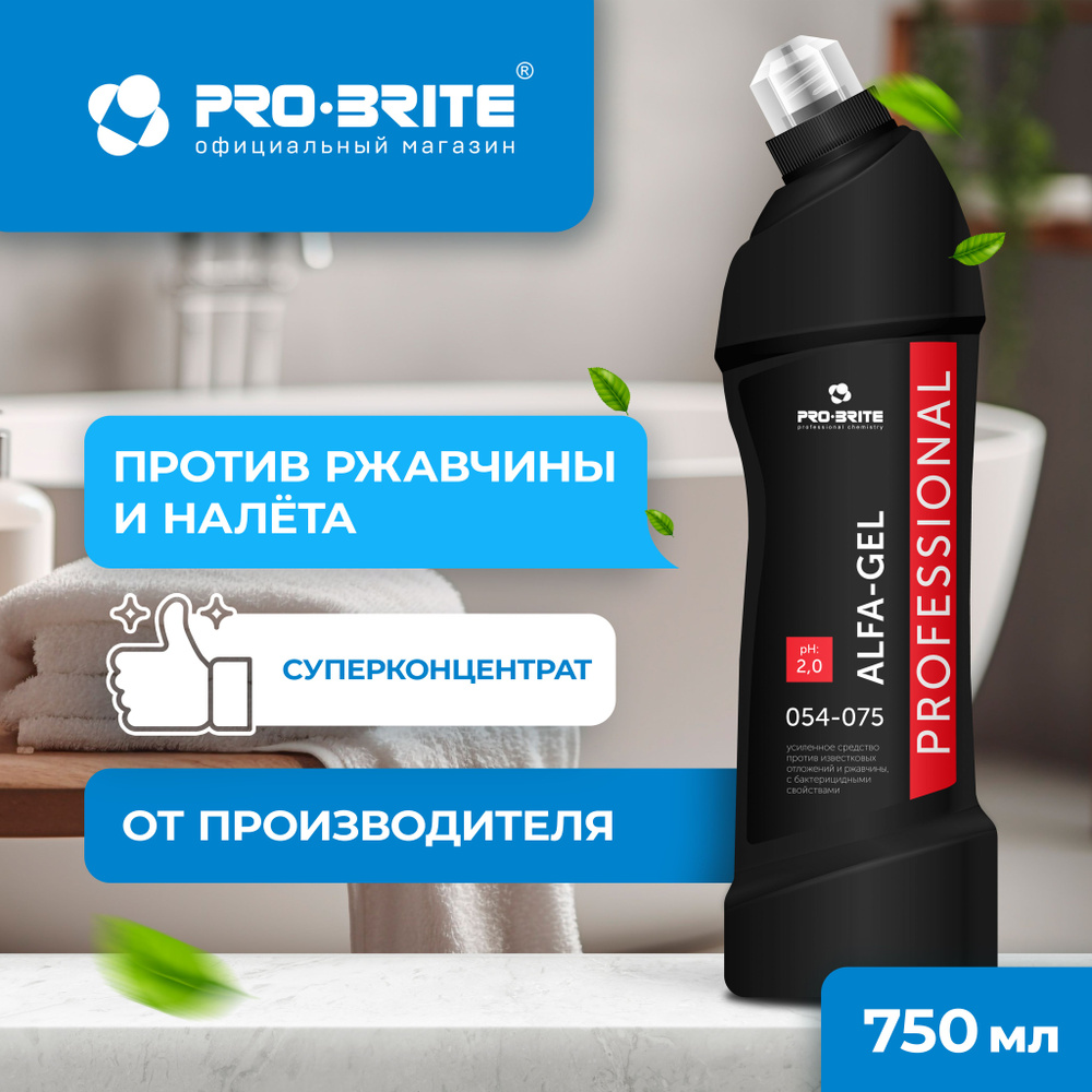 Профессиональное. Сильнокислотное чистящее средство от ржавчины и ...