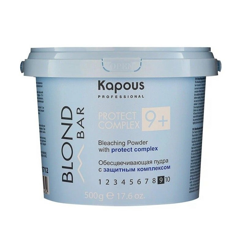 Kapous Blond Bar Обесцвечивающая пудра с защитным комплексом 9+ 500гр ...