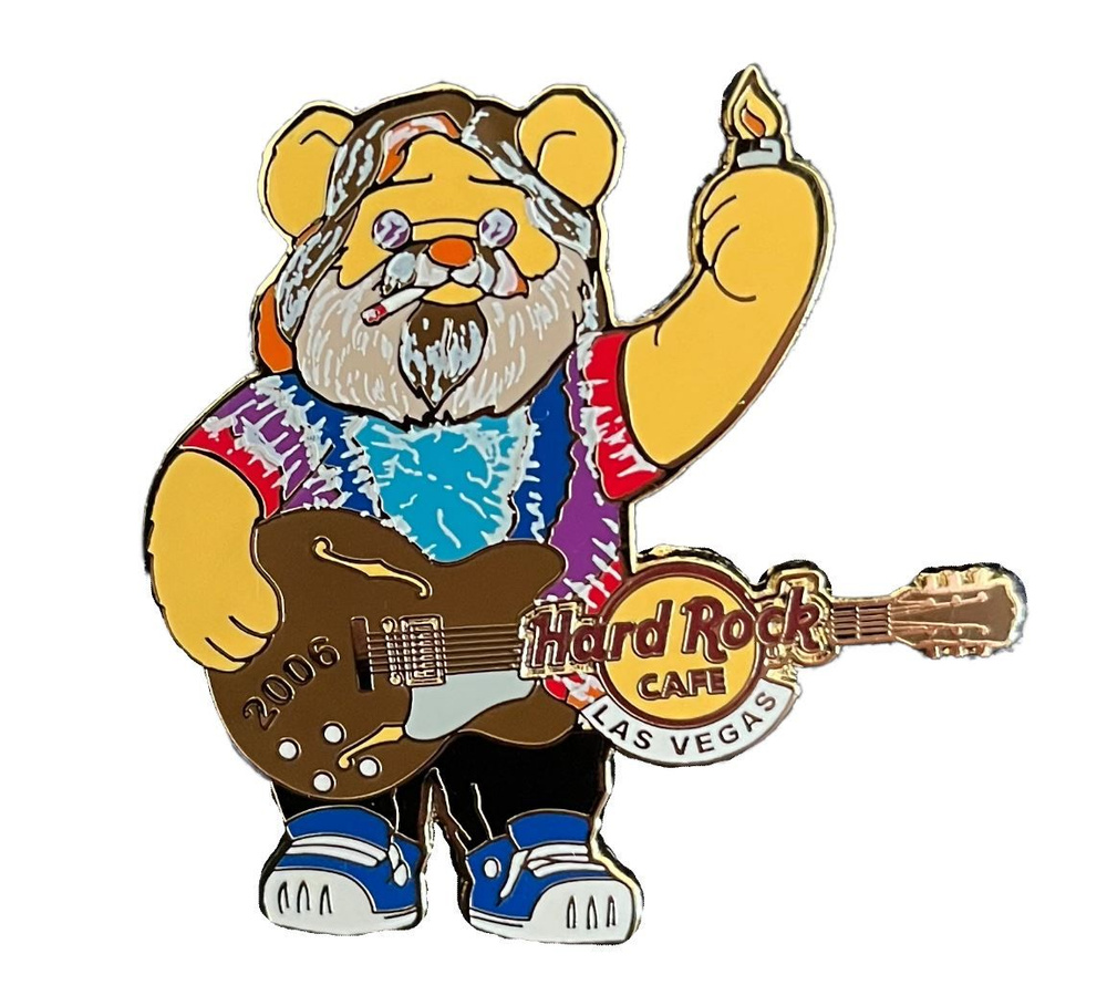 Hard Rock Значок Jerry Garcia Grateful Dead Bear - купить с доставкой ...
