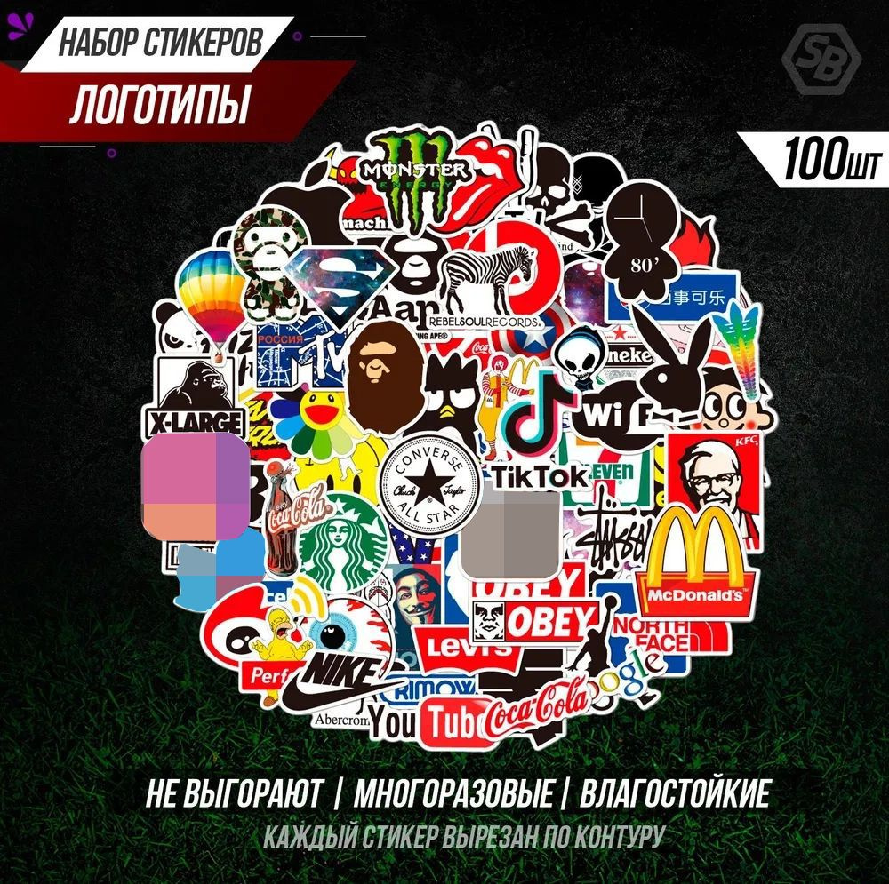 Sticker Bombing Стикеры 100 шт., листов: 100 - купить с доставкой по ...