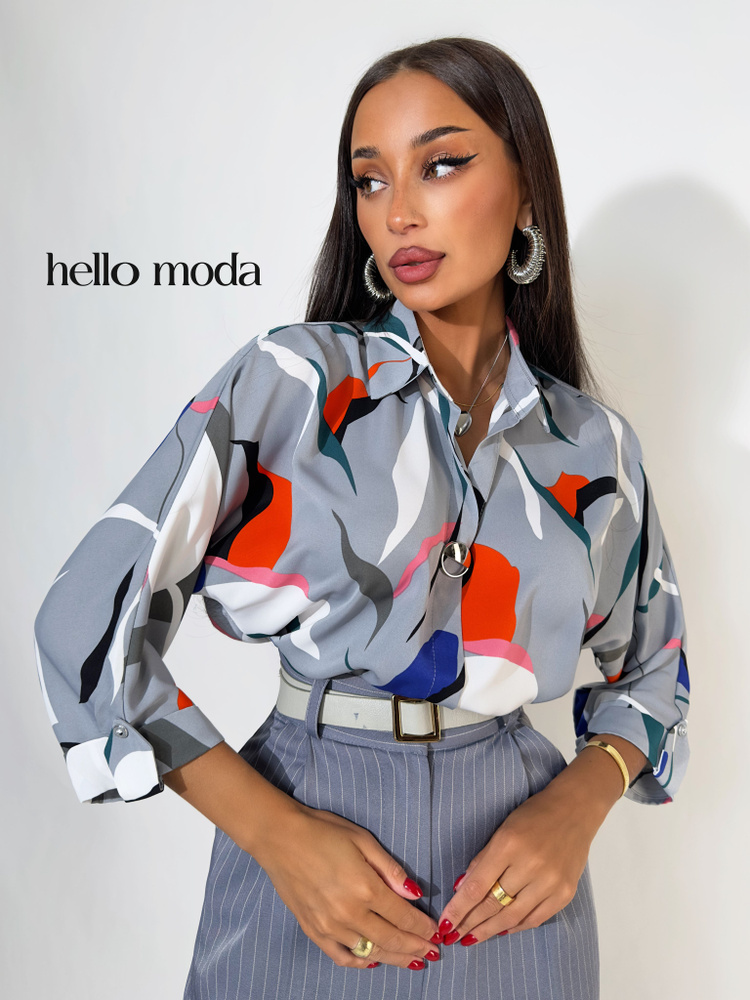 Блузка HELLO MODA! - купить с доставкой по выгодным ценам в интернет-магазине OZON (1673318690)