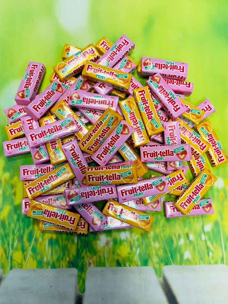 Конфеты жевательные Fruittella Mini клубника и апельсин 1000г - купить ...