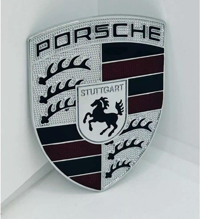 Эмблема значок на автомобиль Porsche ABS Пластик Оригинал - купить по ...