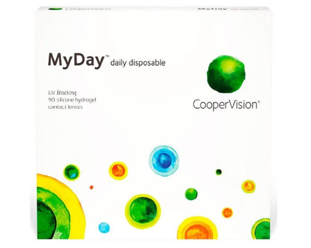 MyDay daily disposable 90 линз В упаковке 90 штук Оптическая сила -6.5 ...
