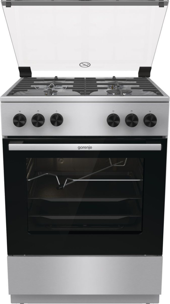 Плита газовая Gorenje GGI6A21XH нержавеющая сталь, отдельностоящая ...