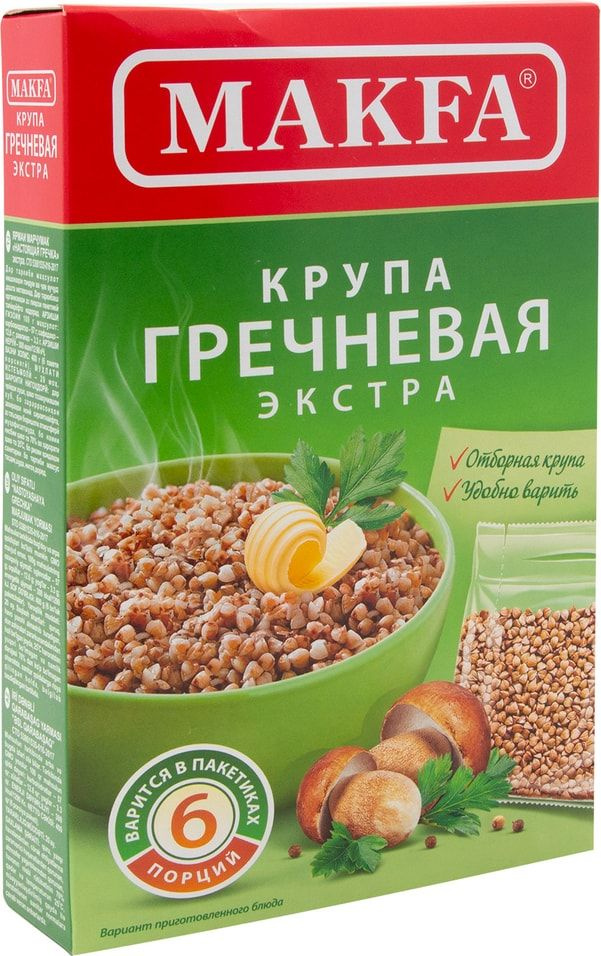 Крупа Makfa Гречневая 400г х 3шт - купить с доставкой по выгодным ценам ...