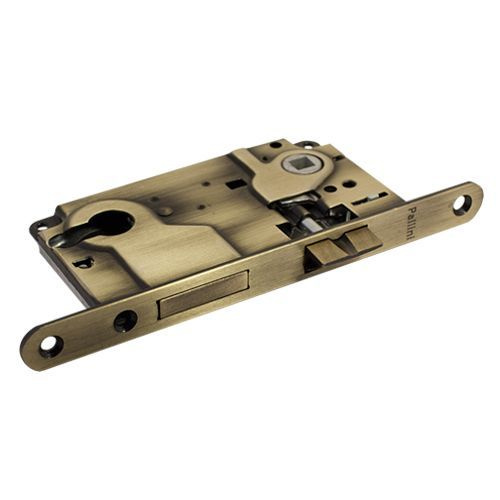 Бесшумный замок с ригелем под цилиндр Pallini (Паллини) PL 410 C AB ...