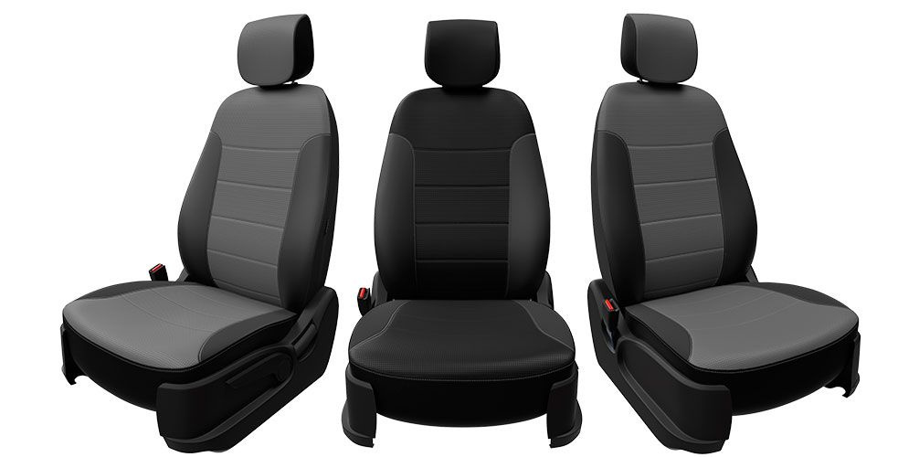 Чехлы на сиденья Kia Rio III / Киа Рио 3 (2011-2017) седан из экокожи ...