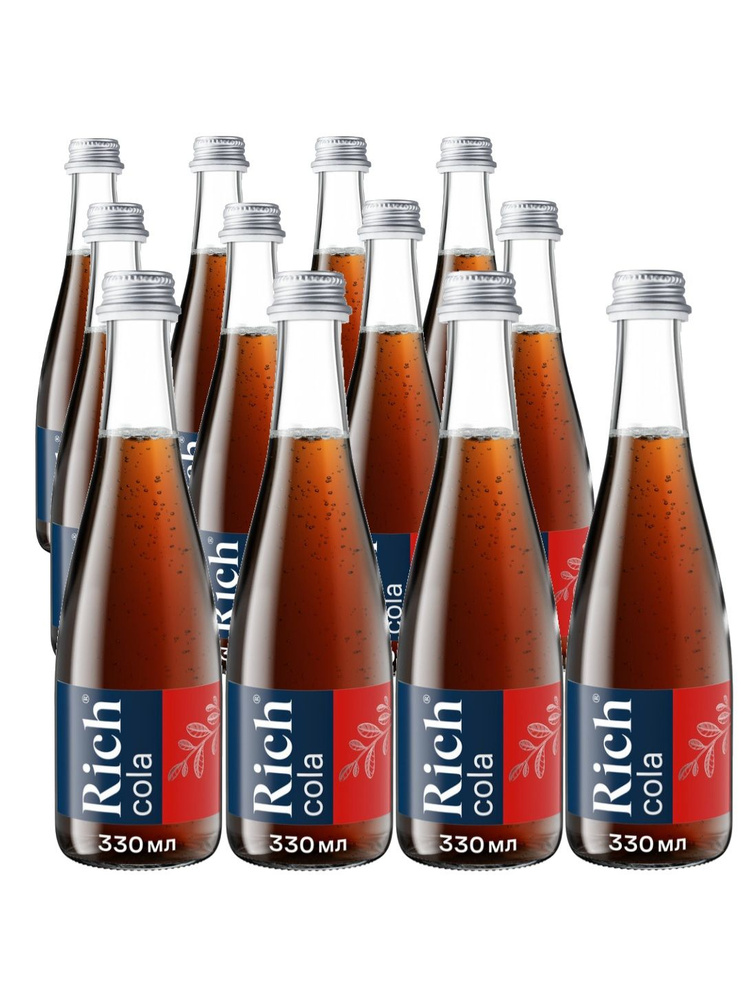 Rich Cola Рич Кола 0,33 стекло 12 шт - купить с доставкой по выгодным ...