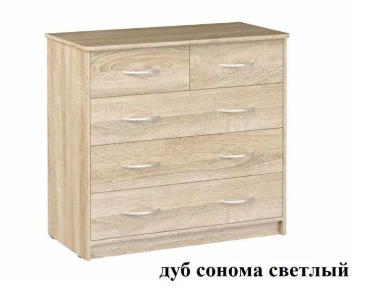 Комод ЭКО мебельная фабрика 900 Эко Дуб Сонома светлый, 90x45,6x83 см ...