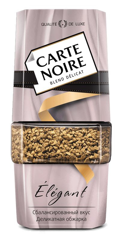 Кофе Carte Noire Elegant натуральный растворимый сублимированный, 95г ...