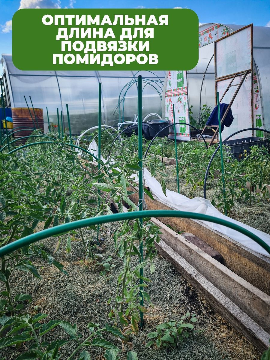 Колышки садовые, колышки металлические для подвязки томатов / 10шт по ...