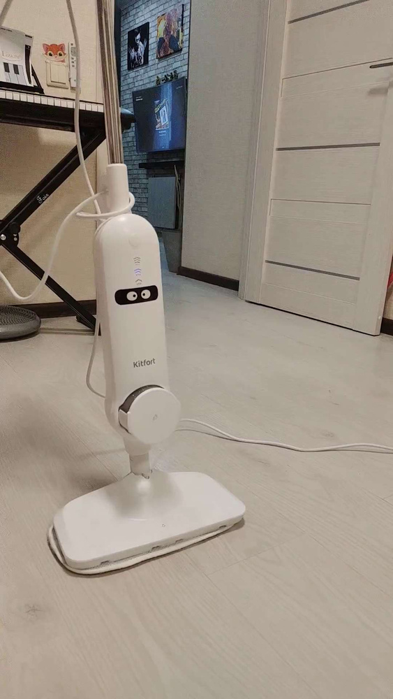 Паровая швабра Kitfort КТ-1015, белый, 1300 Вт купить по низкой цене с доставкой в интернет ...